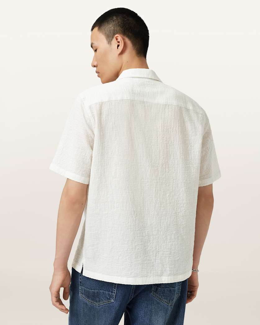 Admon Short Sleeve Crepe Shirt JETSTREAM WHITE | ALLSAINTS